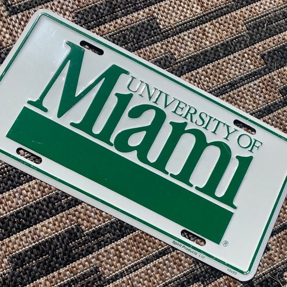 Vintage | Other | Vintage University Of Miami Magnetplate | Poshmark